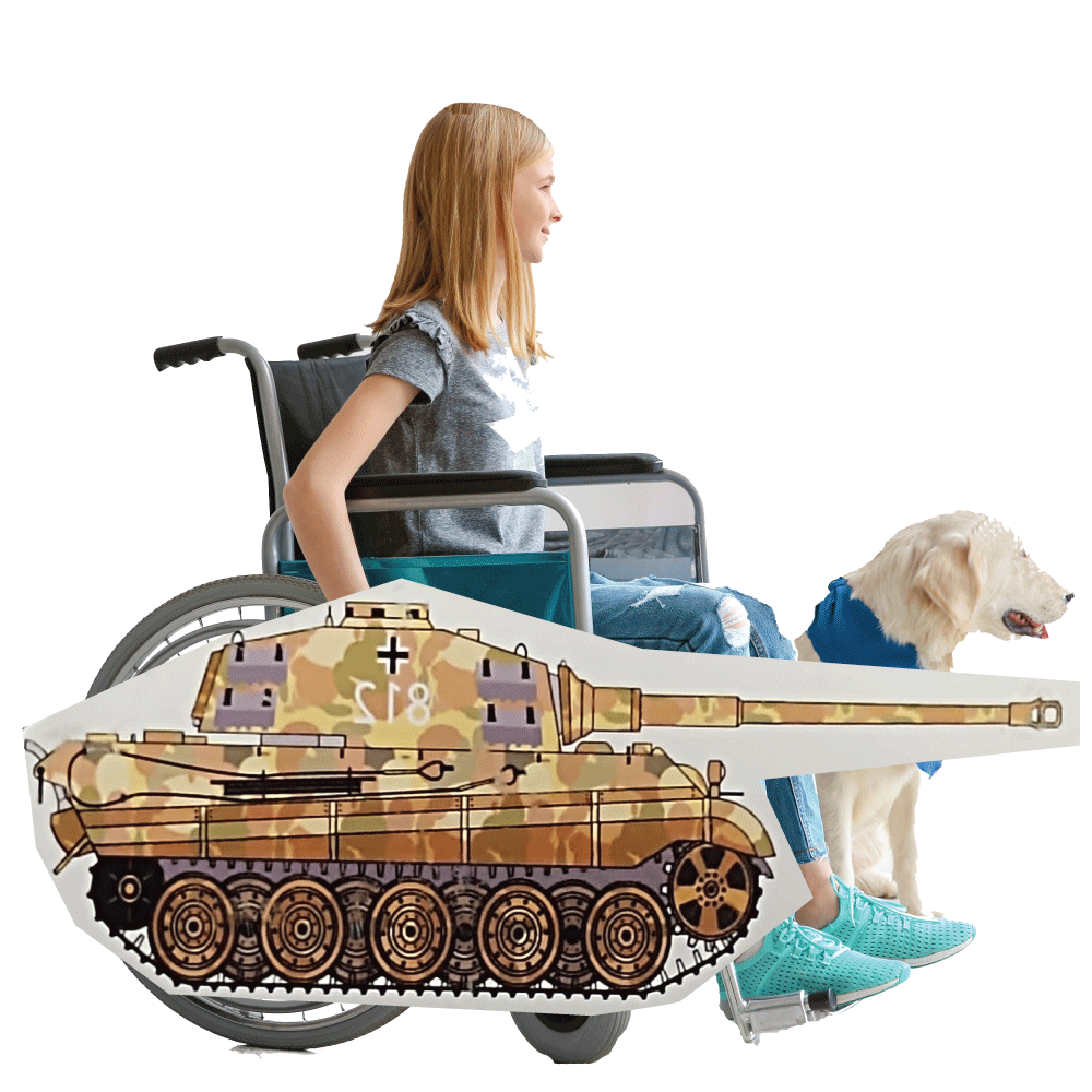 Tank Wheelchair Costume Child's – Rolling Buddies